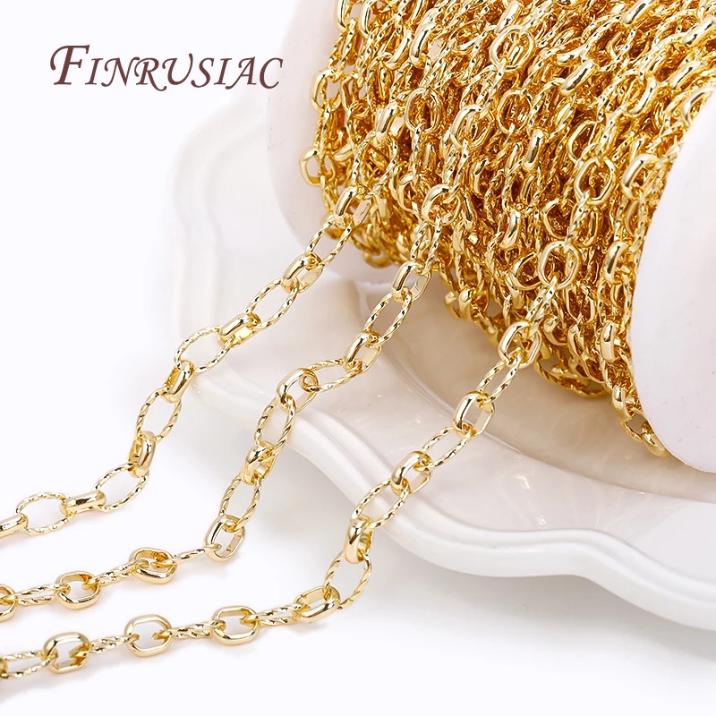 14K-Gold-Plated-Brass-Metal-Thick-Wide-Big-Chains-For-Making-Necklace ...