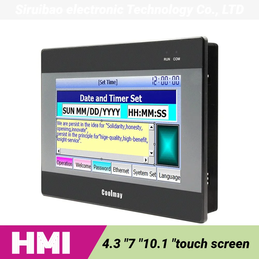 Plc-Controller-7-Inch-Hmi-Tk6070fh-Optional-Wifi-800-480-Resolution ...