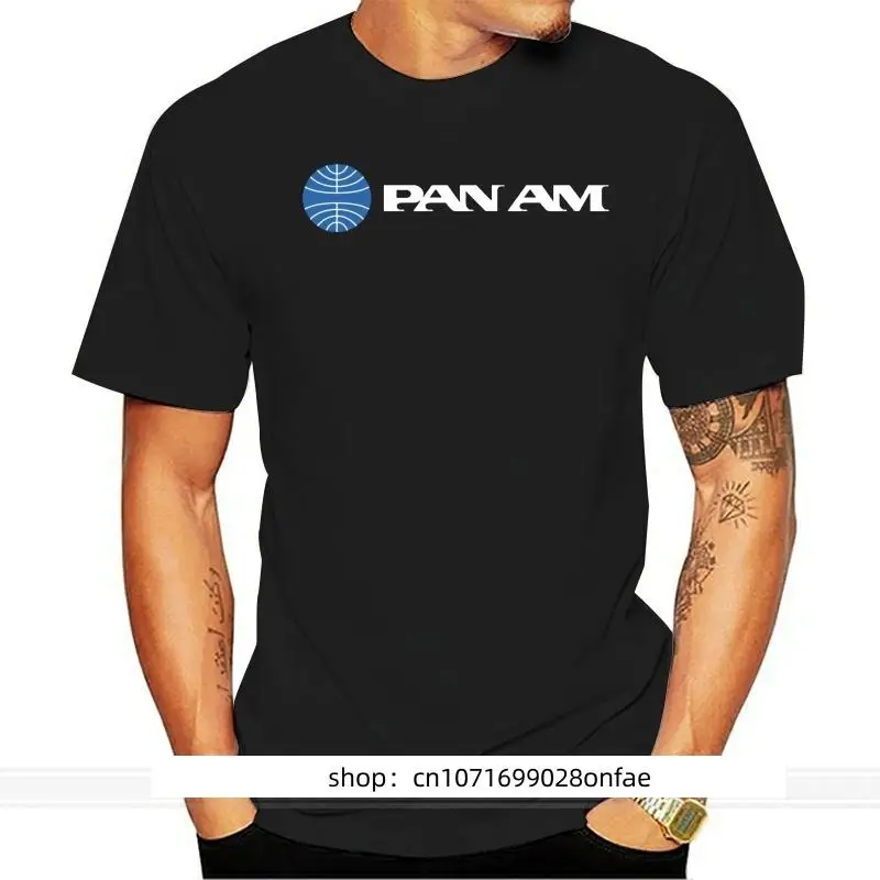 Pan-am-3-kaus-katun-baru-kaus-moda-musim-panas-pria-kaus-merek-ukuran ...