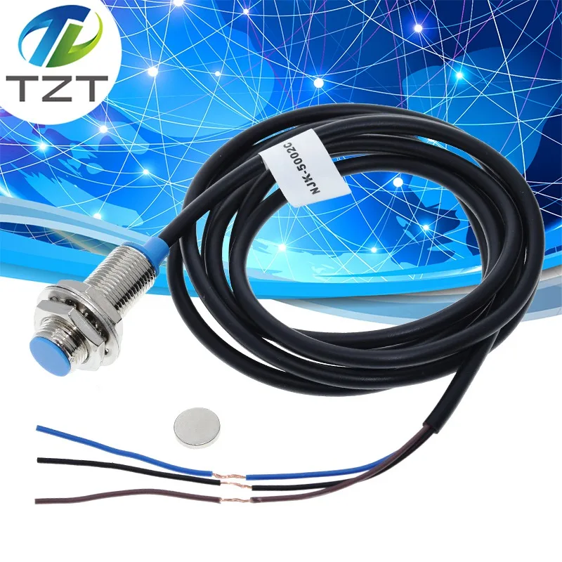 TZT NJK-5002C Hall Effect Sensor Proximity Switch NPN 3-Wires Normally ...