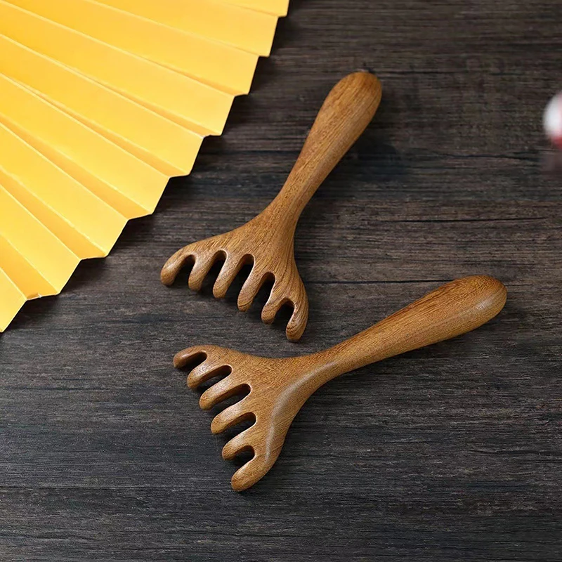 Body-Meridian-Massage-Comb-Sandalwood-Deer-Antlers-Wide-Tooth ...