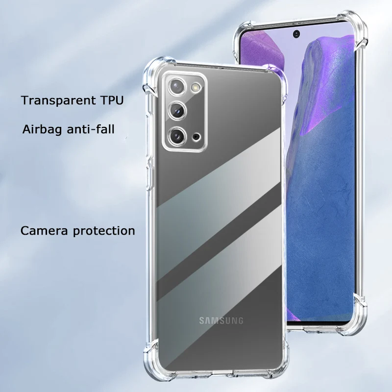 Clear-Soft-Silicone-Shockproof-Case-For-Samsung-Note-10-10-Plus-20-20 ...