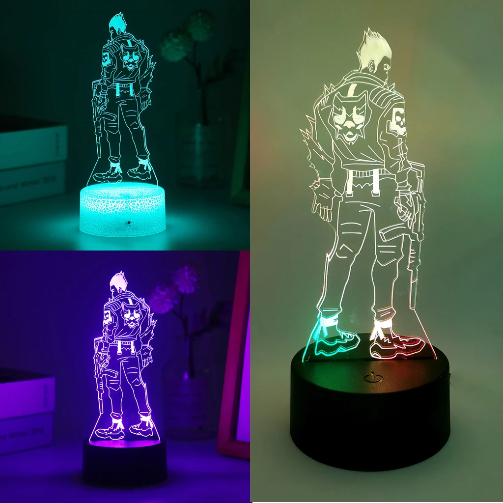 VALORANT Yoru Kay 3D Led Night Light For Kid Anime Home Bedroom Sunset ...