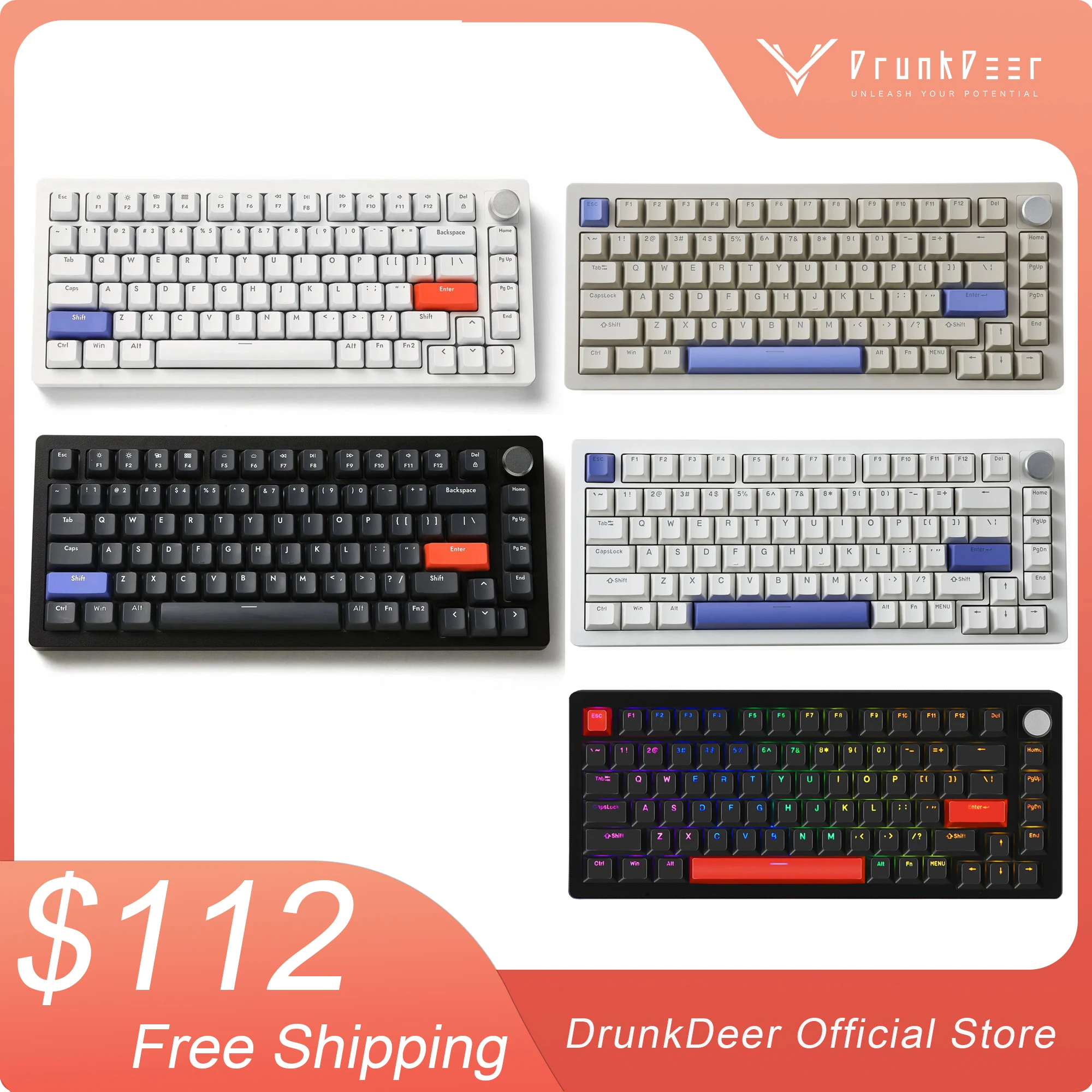 DrunkDeer-A75-Rapid-Trigger-Mechanical-Keyboard-TKL-Gaming-Keyboards ...