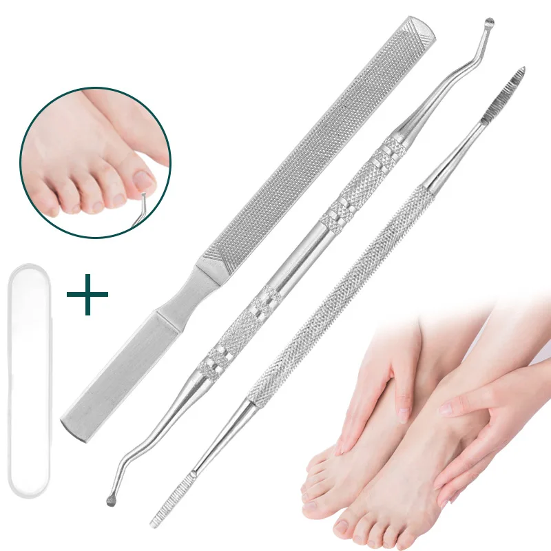 3Pc-Professional-Ingrown-Toenails-Correction-Lifter-File-Paronychia-Toe ...