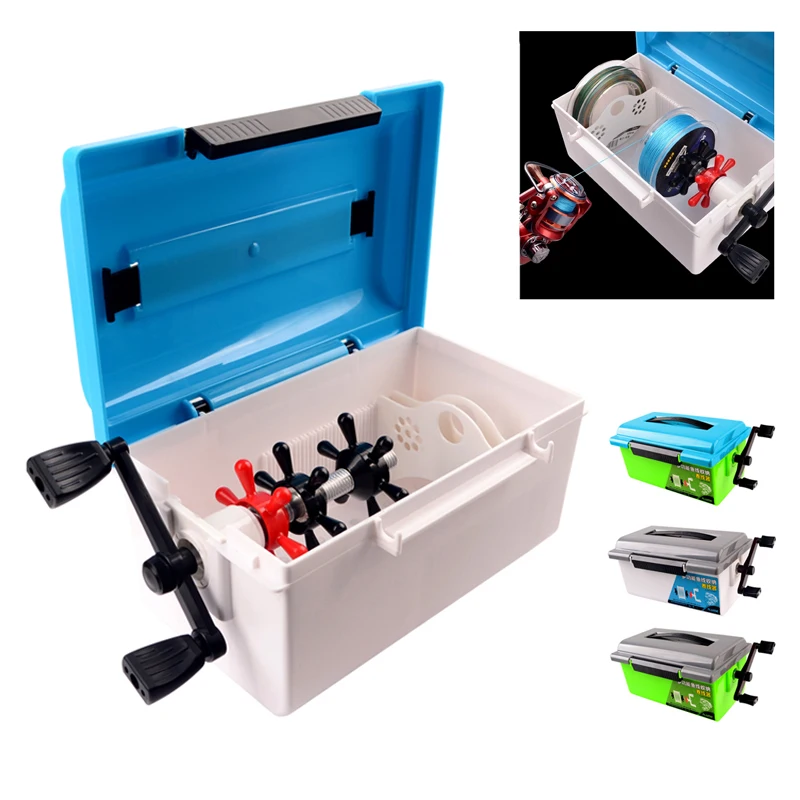 ILURE Portable Fishing Line Winder Box Fishing Line Tool Storage Box ...