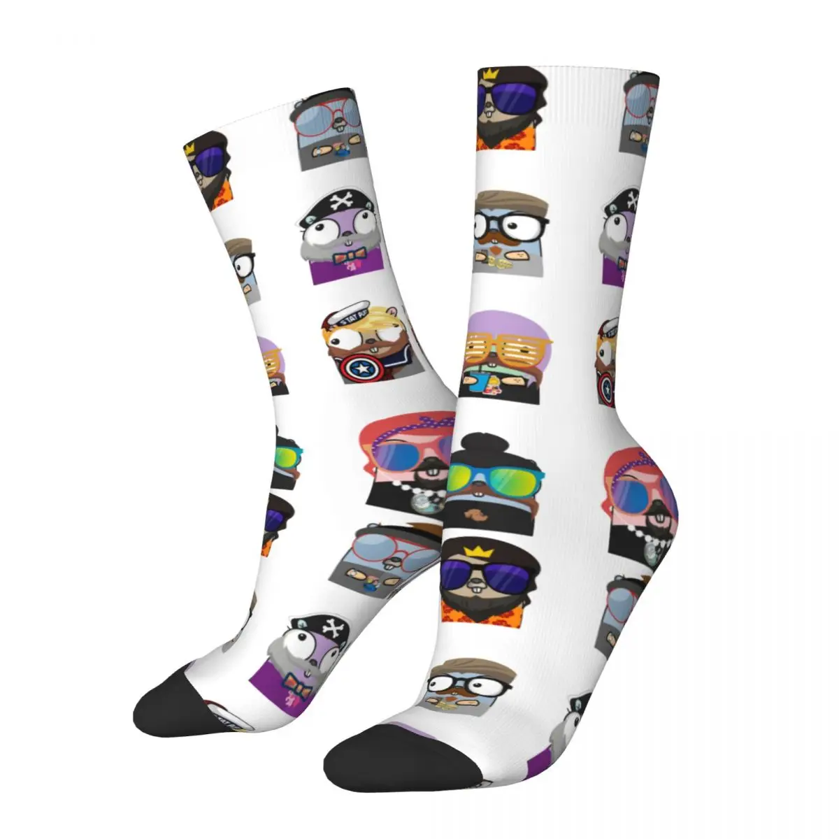 Cool-Golang-Gopher-Pack-Basketball-Socks-Language-Programming-Polyester ...