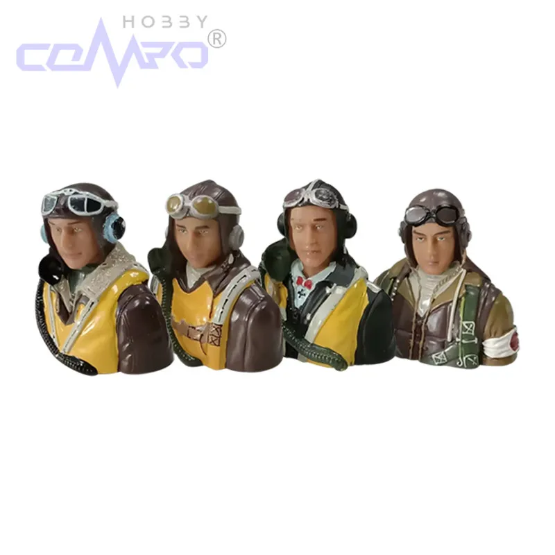 1 Pc 1/6 1/5 Scale Half-body Simulated Civil Pilots Figures With Hat ...
