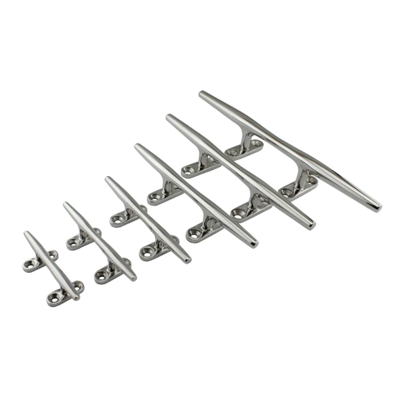 316 Stainless Steel Boat Cleat Low Flat Cleat 4/5/6//8/10/12 Inch ...