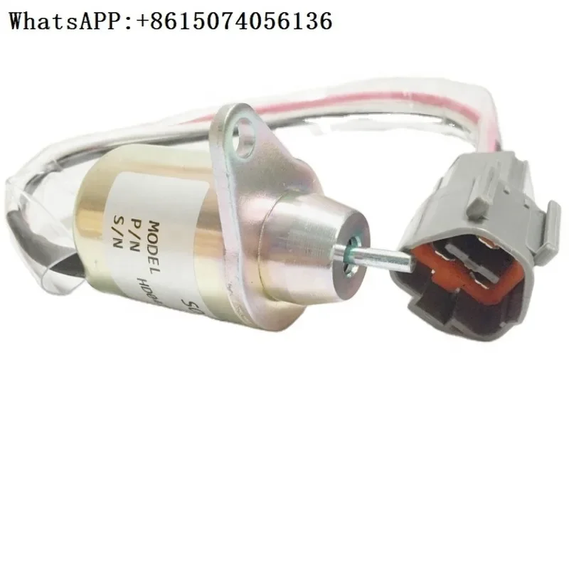 Excavator engine stop solenoid coil EC20C EC27C EC35C EC55B EC55C EC60C ...