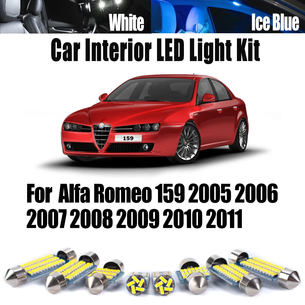 15 szt. Żarówek LED Canbus do Alfa Romeo 159 (2005-2011) Zestaw ...