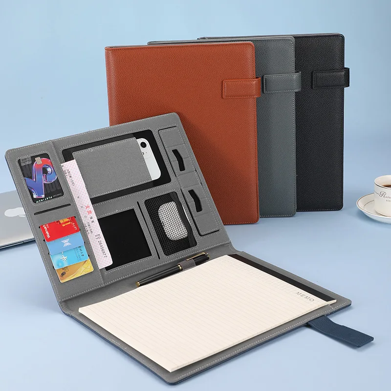 Folder & Document Holder Multi-Functional File Folder Leather Manager ...