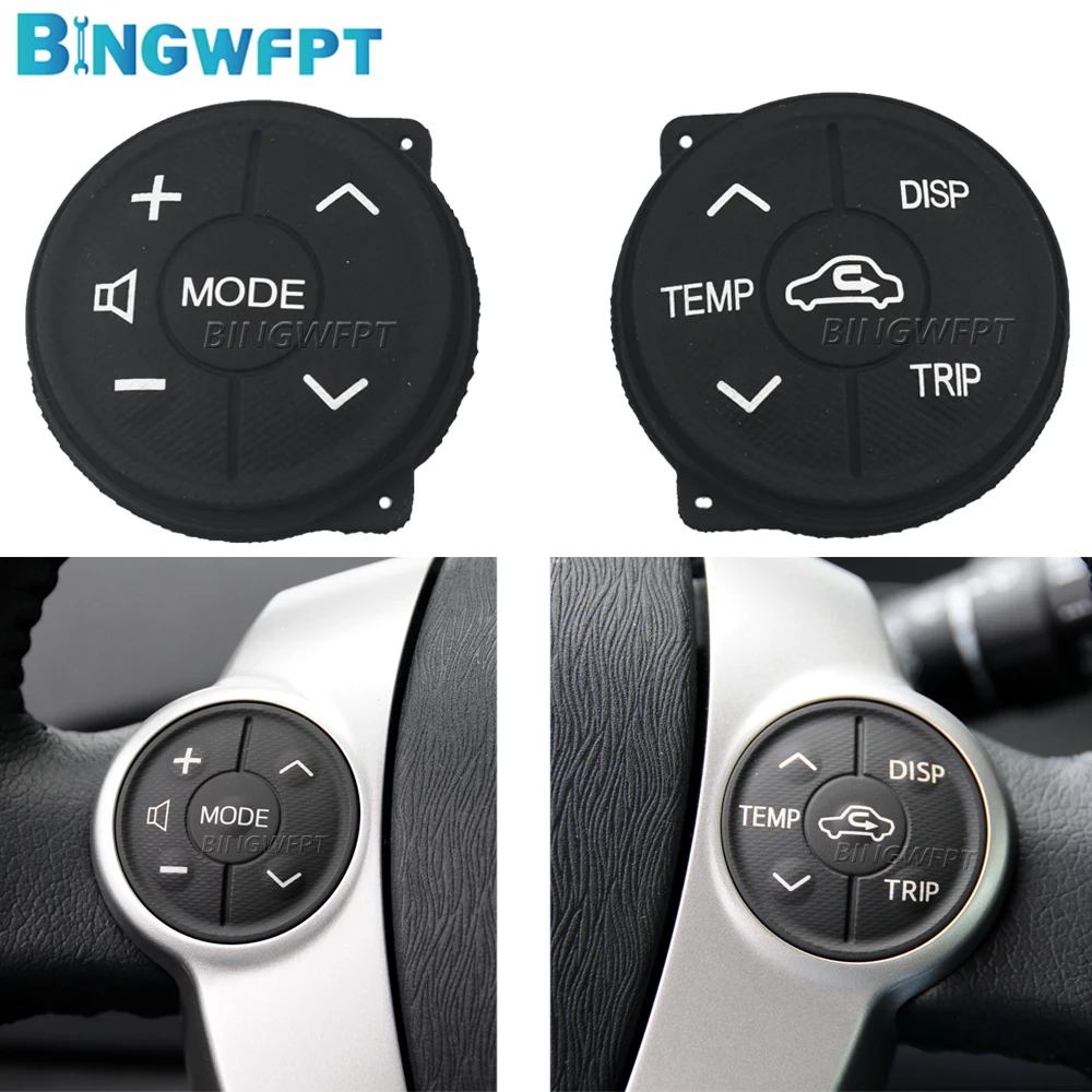 Left-Right-Steering-Wheel-Switch-Control-Panel-Rubber-For-Toyota-Prius ...