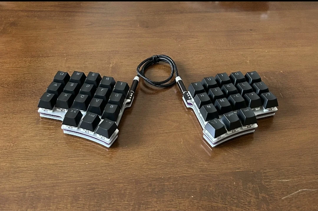 X7-Dividir-teclado-com-fio-Personalizado-Original-Single-Mode-Hot-Swap ...