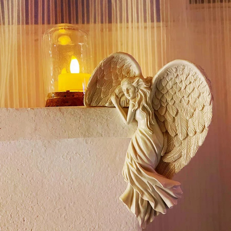 European-Redemption-Angel-Door-Frame-Decor-Crafts-Angel-Girl-Resin ...