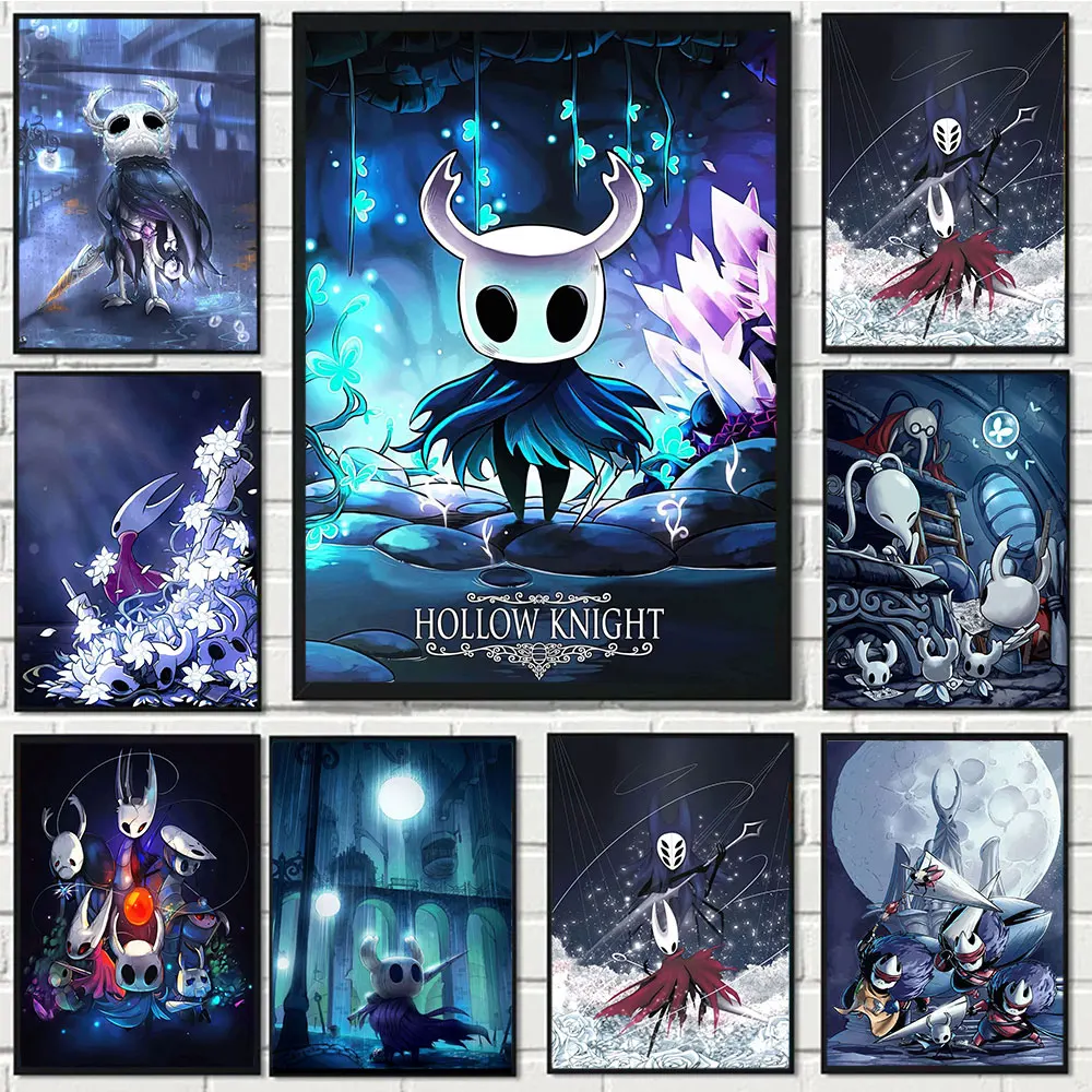 Video-Games-Hollow-Knight-Anime-Posters-and-Prints-Hallownest-Map ...