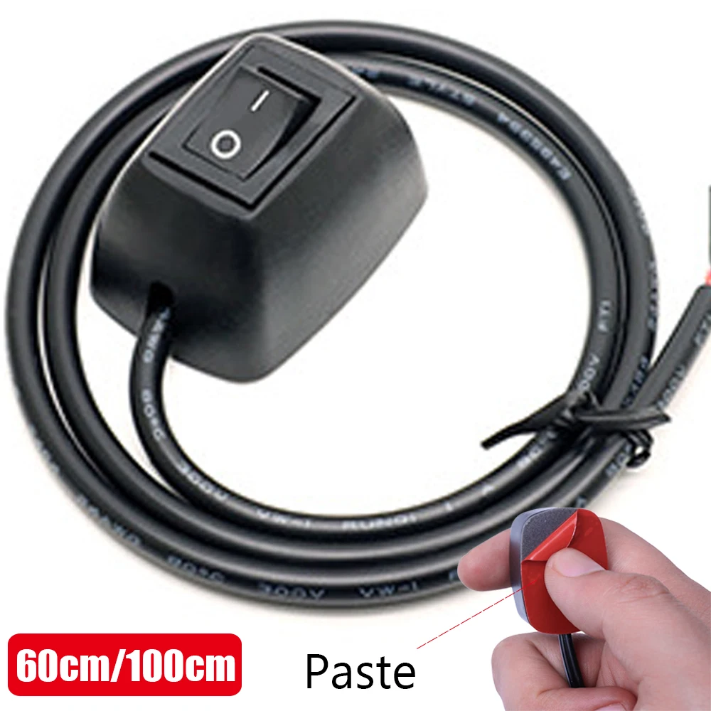 Universal-Car-Switch-Paste-Type-Push-Button-Switch-with-Cable-60cm ...