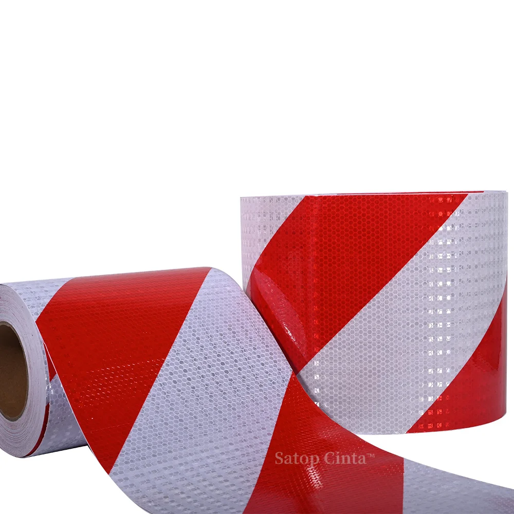 20cm-1M-Twill-Reflective-Adhesive-Tape-Strong-Reflection-White-red ...