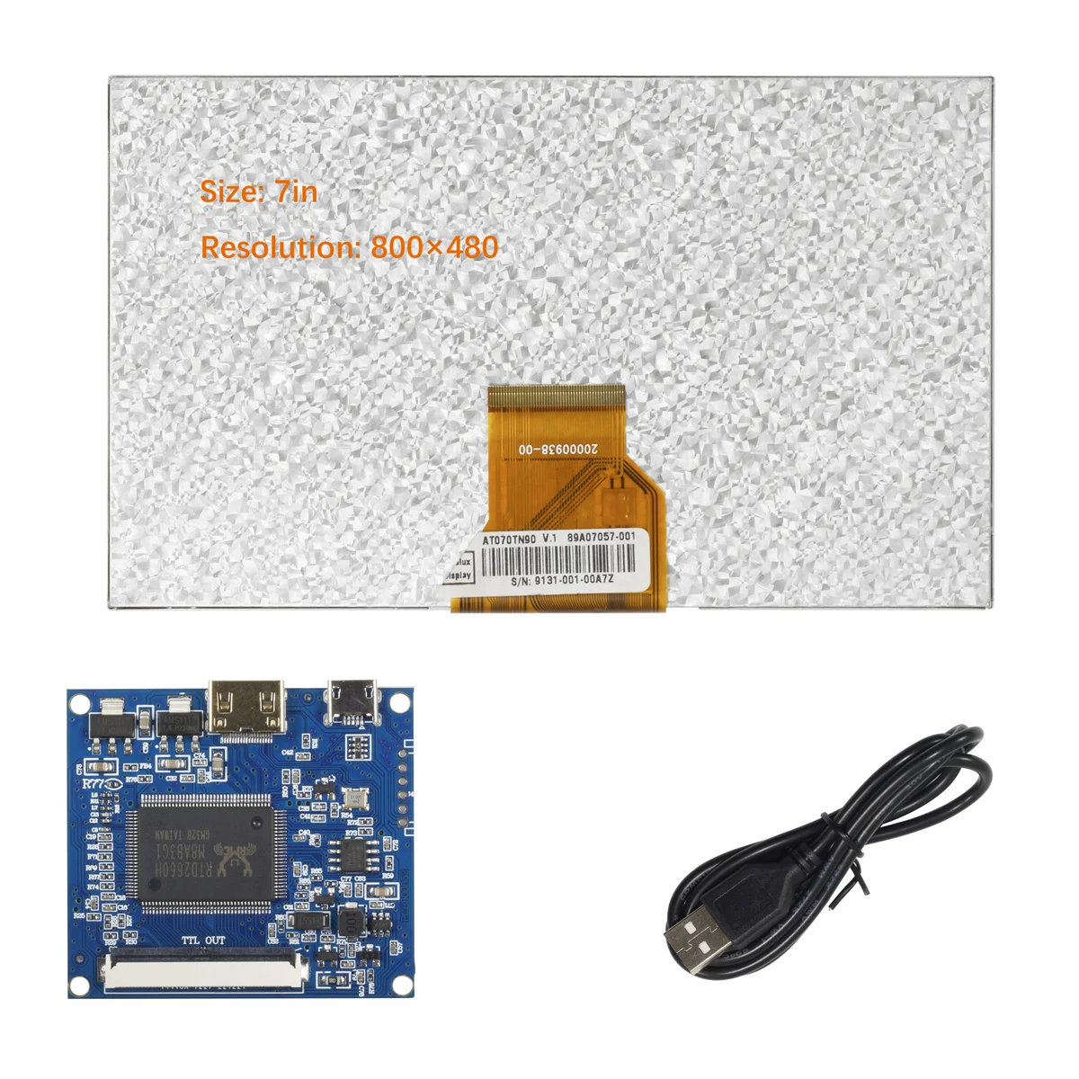 7 Inch AT070TN90 LCD Screen Display Monitor Driver Control Board For ...