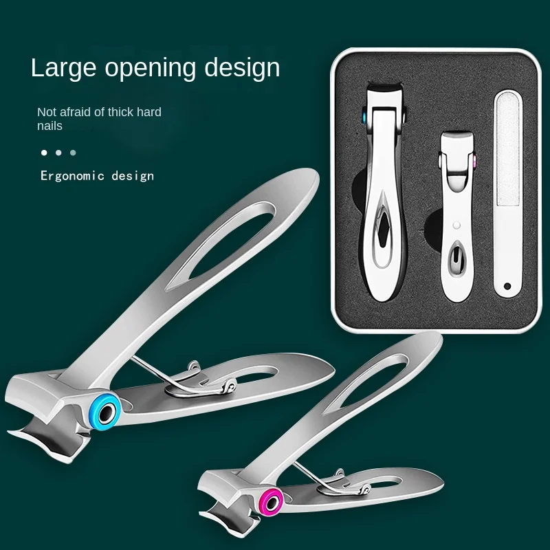 Large-anti-splash-nail-clippers-household-stainless-steel-large-opening ...