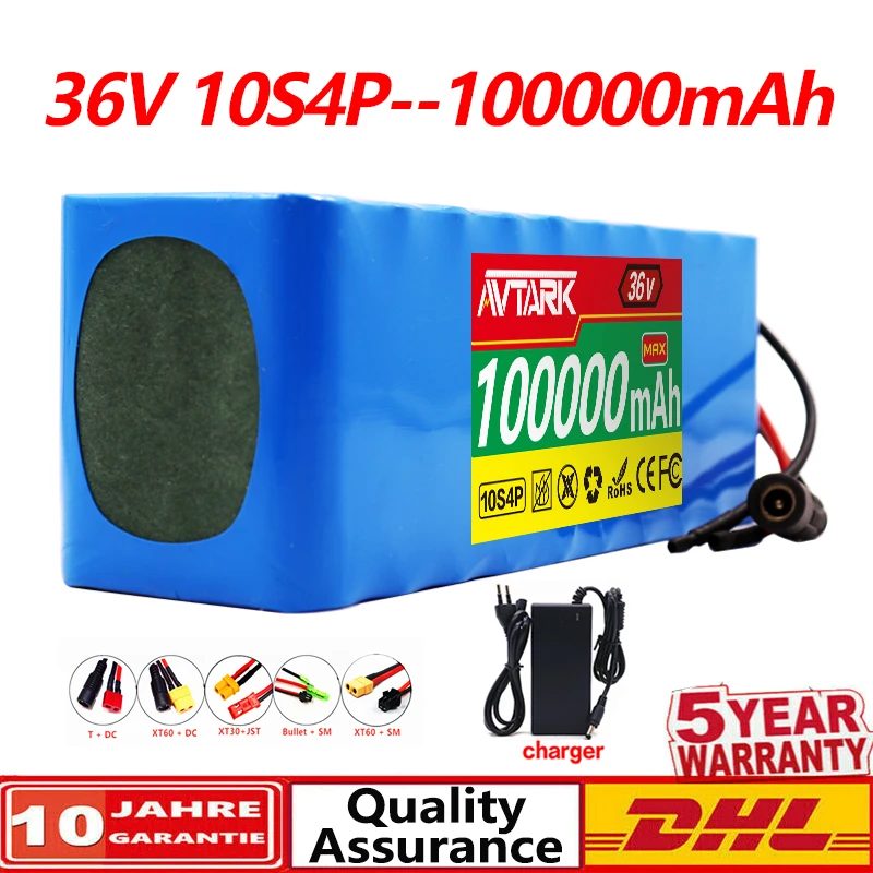36-V-Akku-10-s4p-100ah-elektrische-Fahrrad-batterie-eingebauter-20a-bms ...