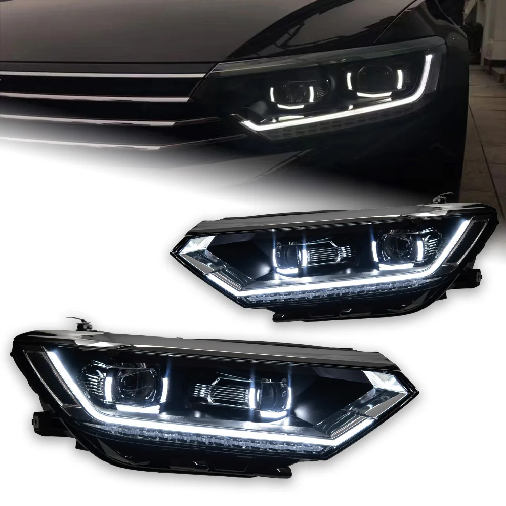 AKD Car Lights for VW Passat B8 LED Headlight Projector Lens 2016-2019 ...