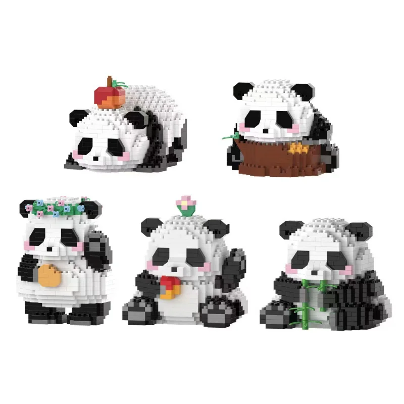 Idea-Lovely-Animal-Nanobricks-Micro-Diamond-Block-Panda-Assemble-Bricks ...