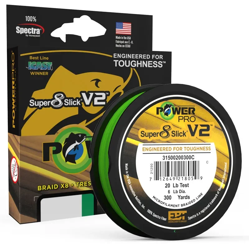 8-Strands-POWER-PRO-SSV2-300Yds-Braided-Spectra-Fishing-Line-10-80lb ...