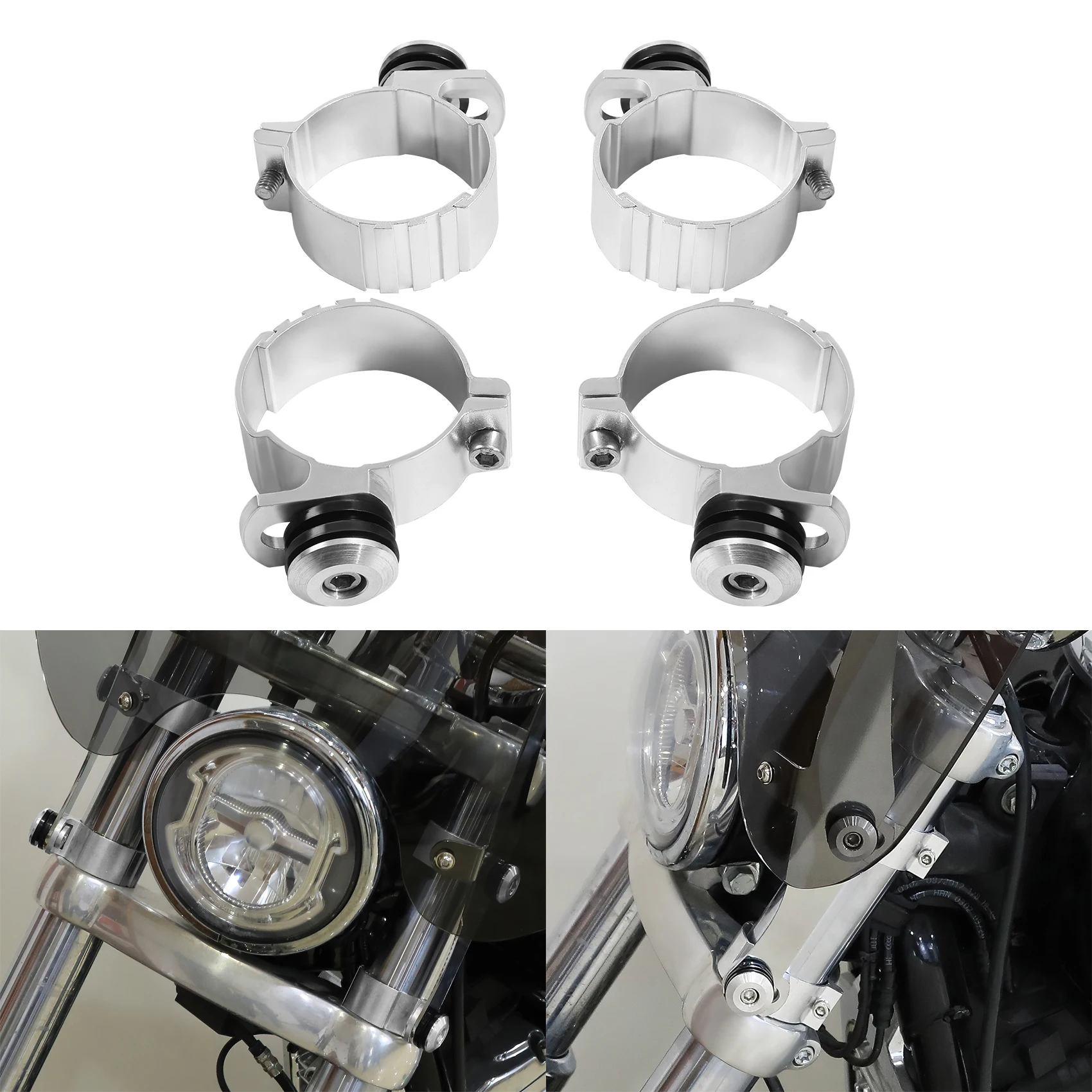 Motorcycle Windshield Windscreen Clamps For Harley Dyna Sportster XL ...