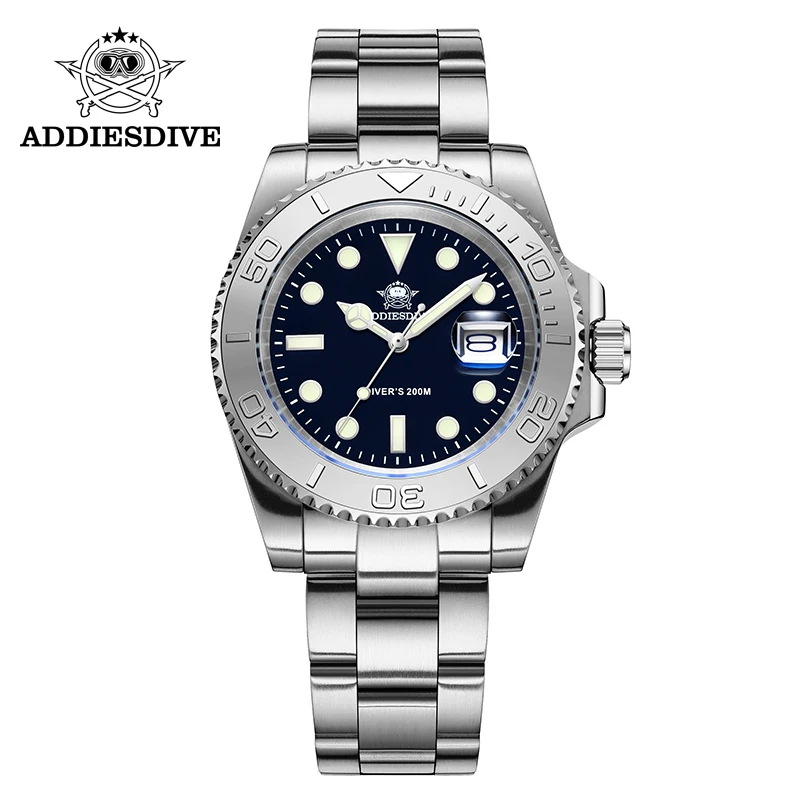 Addies-Dive-Watch-For-Men-2023-Top-Brand-316L-Stainless-Steel-Blue ...