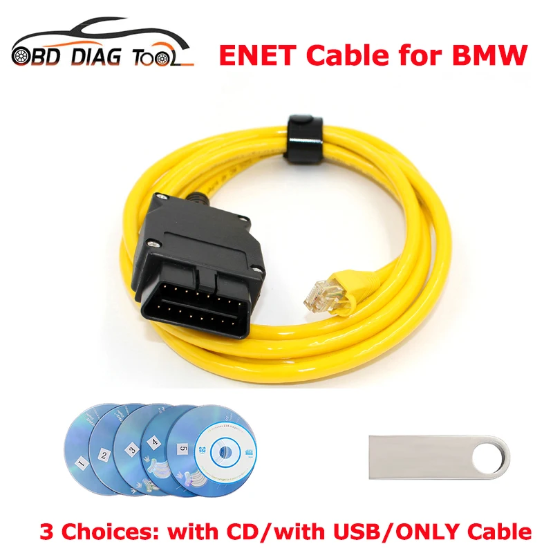 A Quality ENET Date Cable for BMW F-series ICOM Coding Ethernet Hidden ...