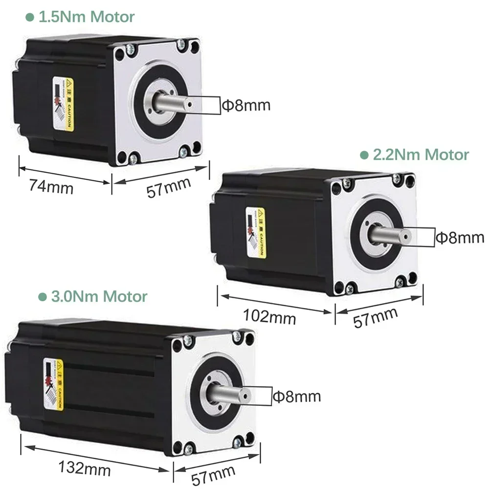 Nema23 57 Closed Loop Stepper Motor with Encoder – 1.5Nm, 2.2Nm, 3Nm