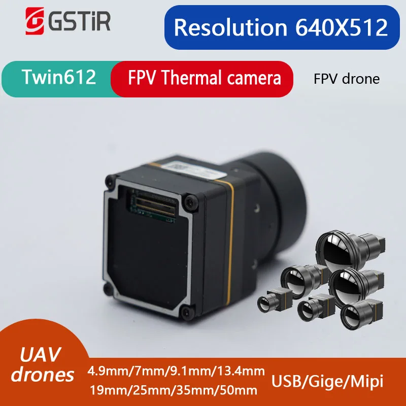 GST TWIN612G2 640/384 12µm Thermal Camera Module 9.1mm USB/CVBS GIGE ...