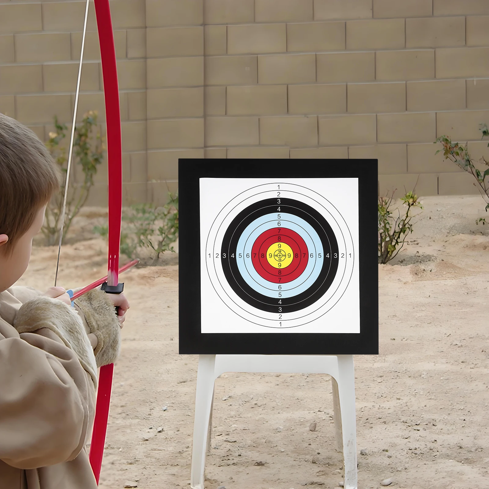 Portable EVA Foam Arrow Target Block, with 10 Replaceable Target Papers ...