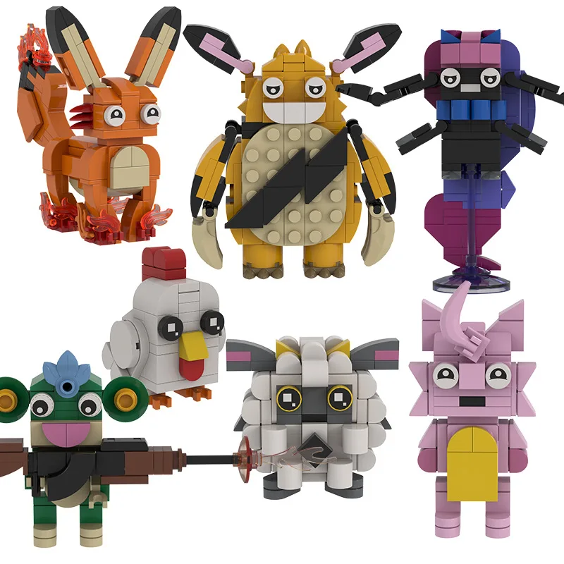 Gobricks-MOC-Palworld-Game-Figure-Bricks-Grizzbolt-Lamball-Cattiva ...
