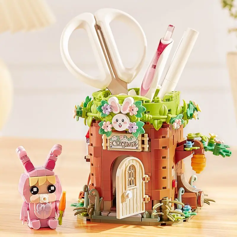 Loz-Rabbit-Trunk-Pen-Holder-Small-Particle-Assembly-Building-Blocks ...