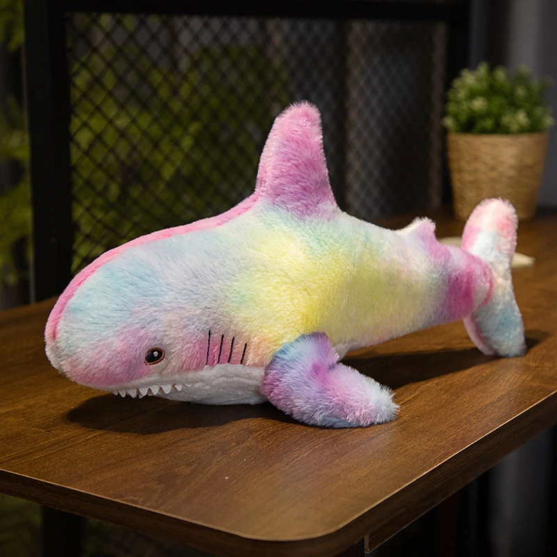 Peluche de tiburón de 30 cm, peluche suave, almohada de lectura, regalo ...