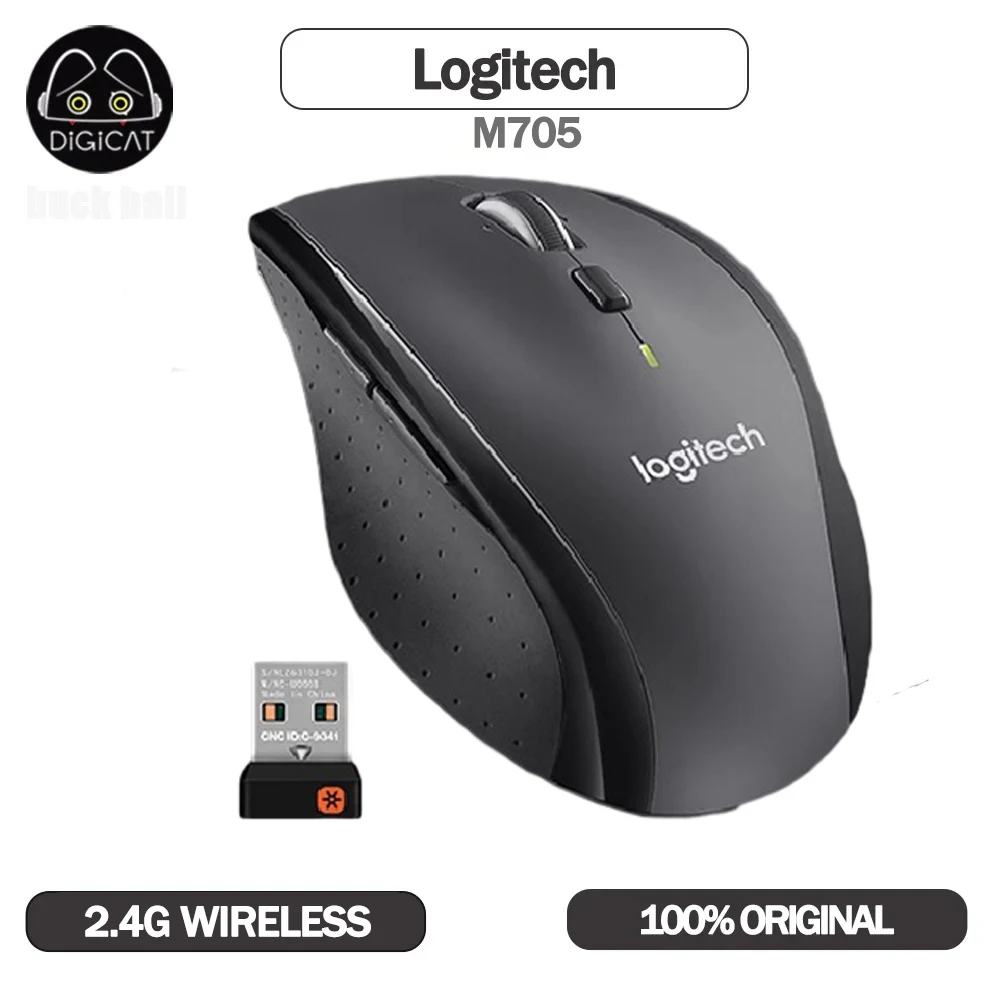 Logitech-rat-n-ptico-silencioso-M705-Mouse-inal-mbrico-de-2-4G-modo ...