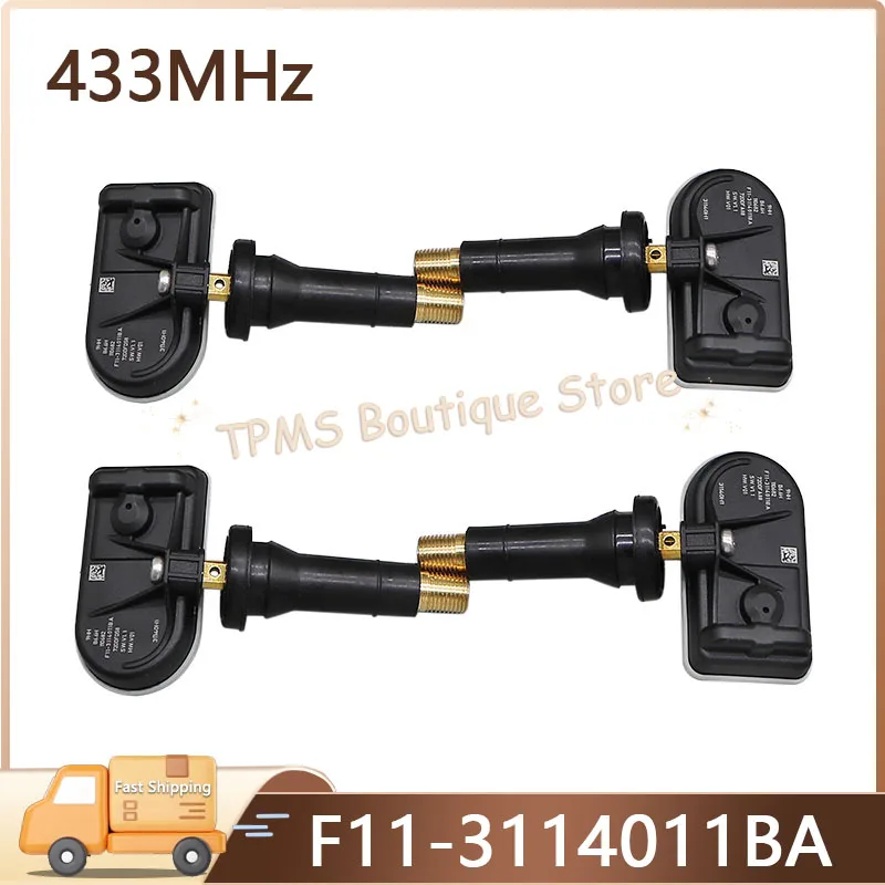 4pcs 433MHz F11-3114011BA Tyre Pressure Monitoring System TPMS Sensor ...