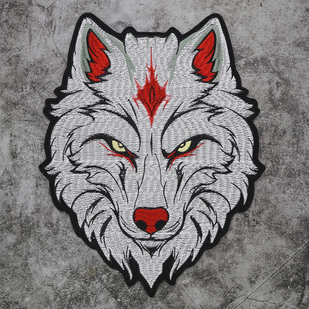 Vicious-Fox-Head-Patch-para-jaquetas-Emblema-bordado-Ferro-em-emblema-Patches-de-bordados-de ...