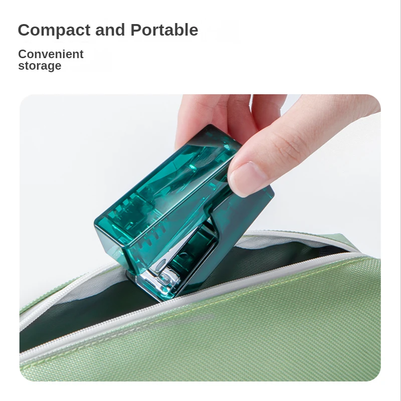 Deli Mini Átlátszó Tűzőgép Készlet Kapcsák Papír Kötőanyag Aranyos ...