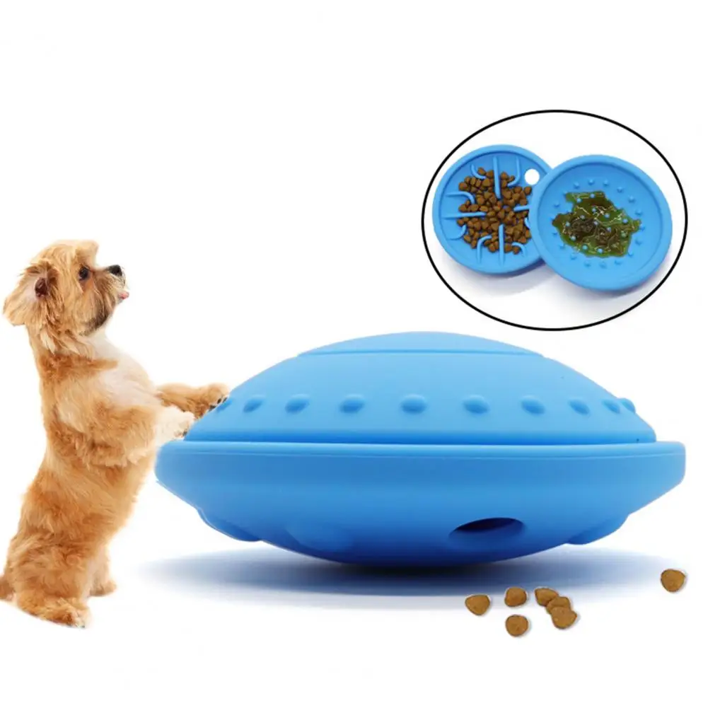 Dog Feeding Toy Automatic Gliding Disk Indoor Outdoor Play Toy for Pets Dog Feeding Toy with ...