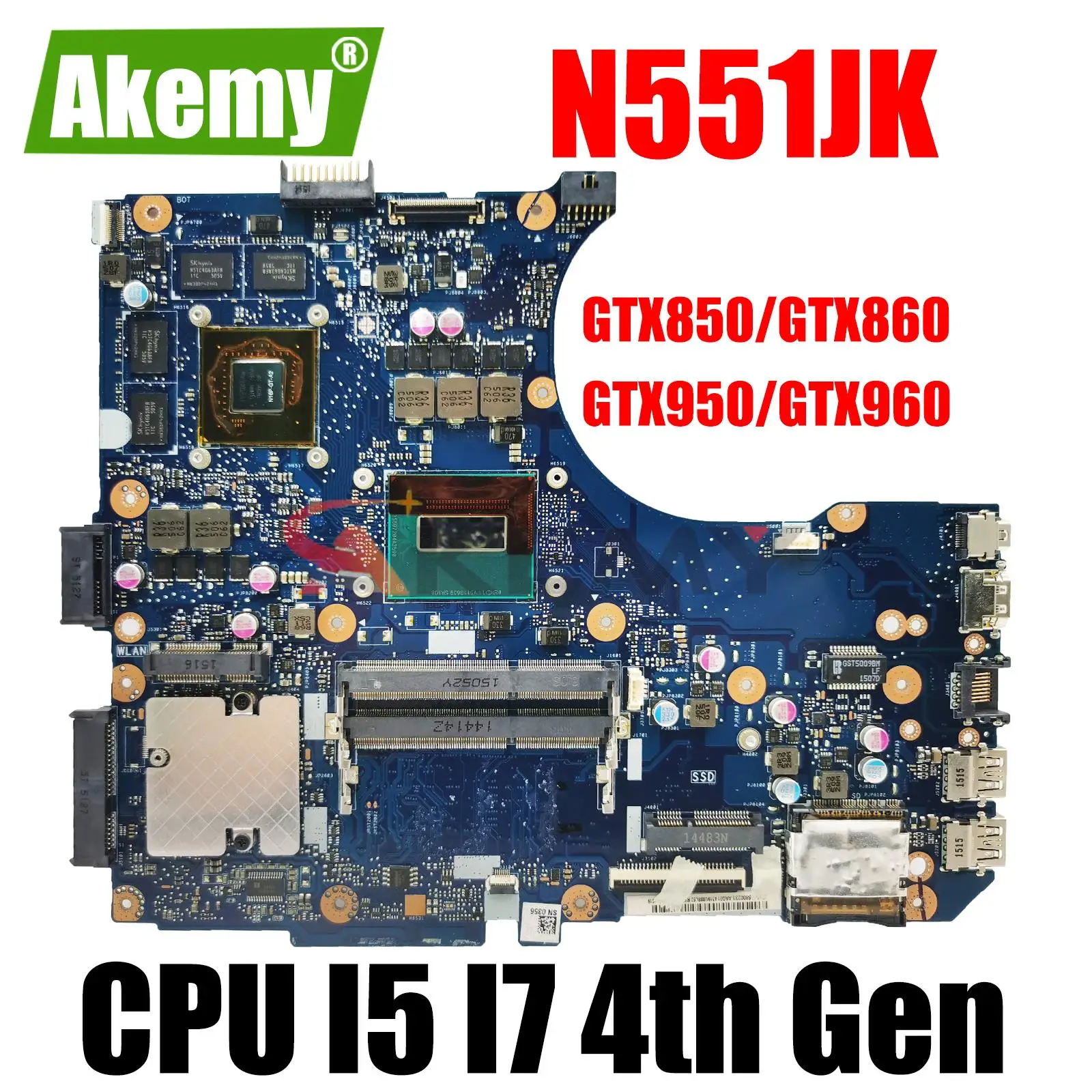 N551J-Motherboard-I5-I7-4th-Gen-GTX850-GTX860-GTX950-GTX960-for-ASUS ...