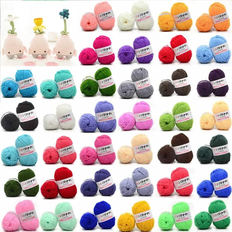 25g Milk Cotton Yarn Comfortable Wool Blended Apparel Sewing Hand ...