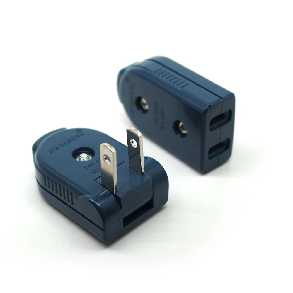 US American 2 Pin AC Electrical Power Male Plug Female Socket Outlet ...