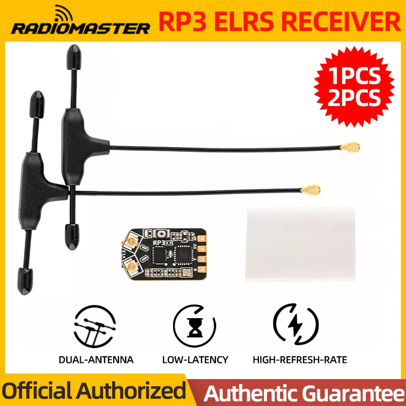 RadioMaster RP3 V2 Diversity ExpressLRS ELRS V3.0 2.4GHZ Nano Receiver ...