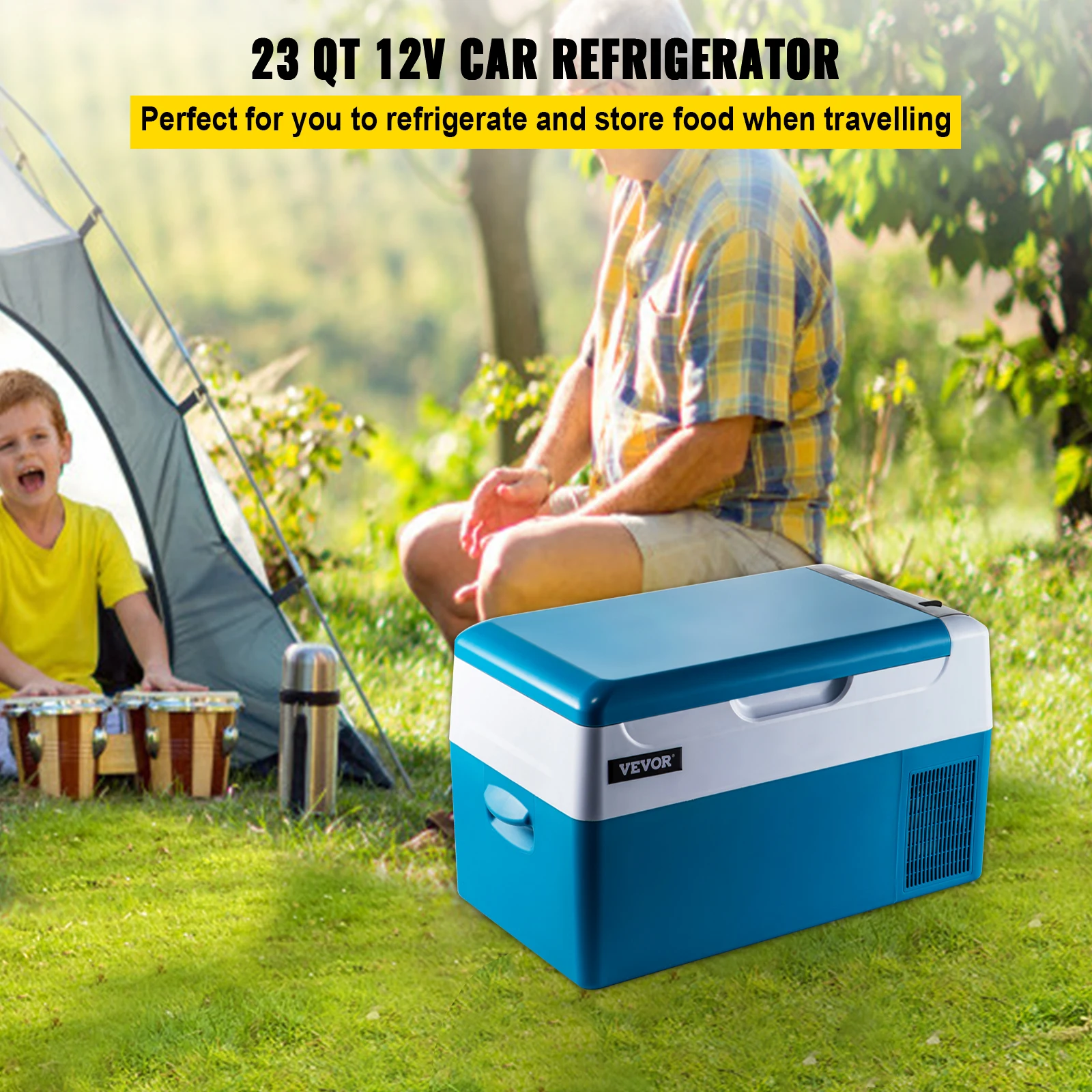Joytutus 25L Car Fridge 12V Portable Compressor Cooler Mini Fridge Auto