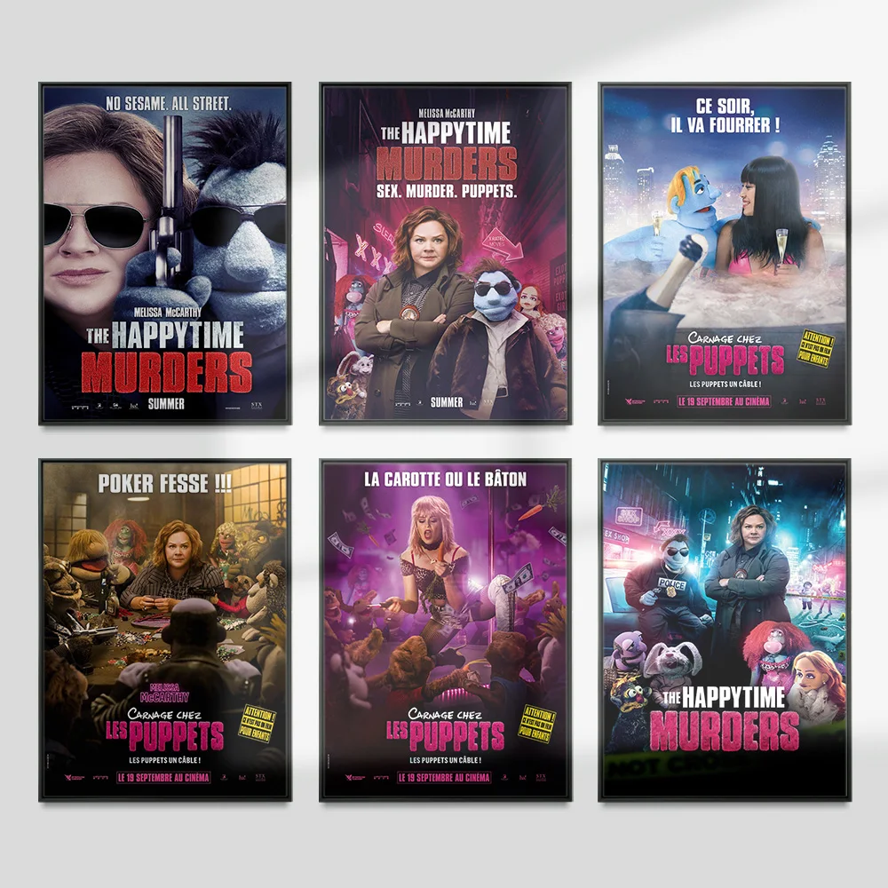 The-Happytime-Murders-Movie-Print-Art-Poster-Film-Wall-Stickers-Canvas ...