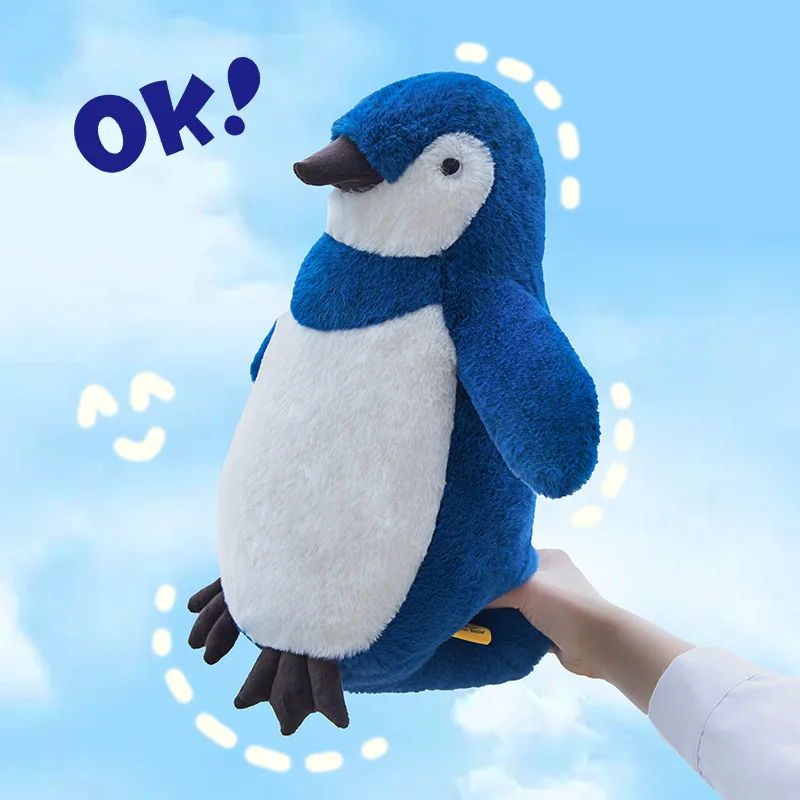 25-50cm-Stuffed-Penguin-Doll-Plush-Toy-Blue-Grey-Pink-Fantasy-Zoo ...