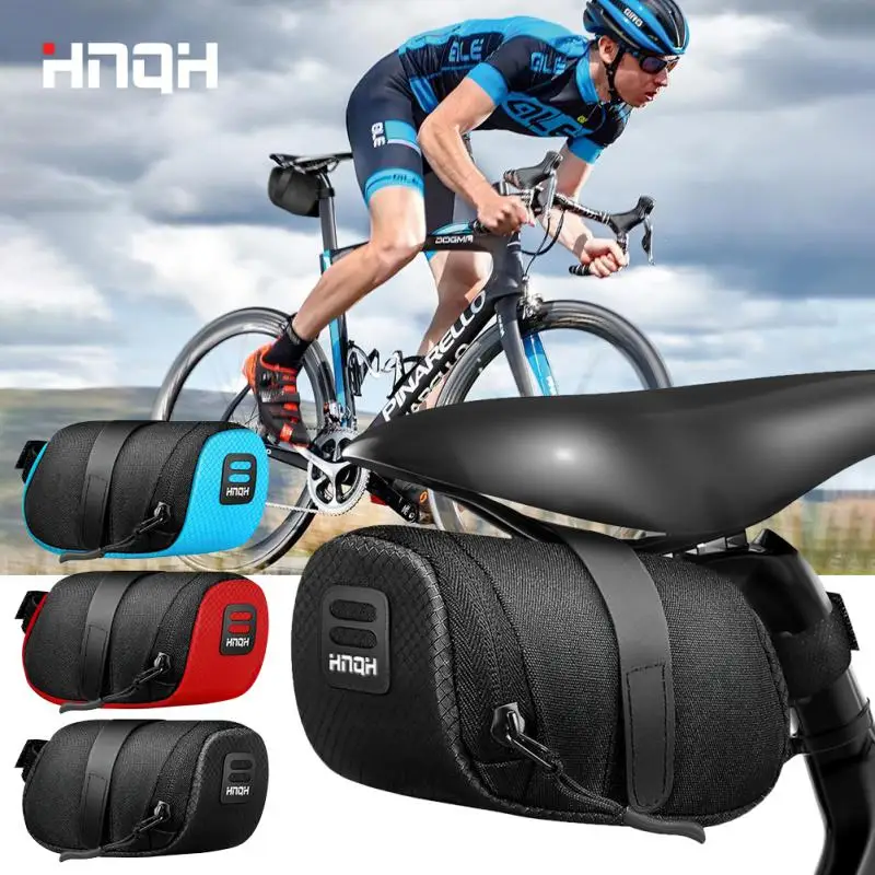 Nylon Bicycle Saddle Bag Waterproof Mountain Bike Saddle Storage Seat ...